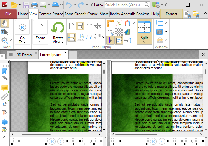 PDF-XChange Co Ltd :: Knowledge Base :: How do I view two documents at the same time in PDF ...